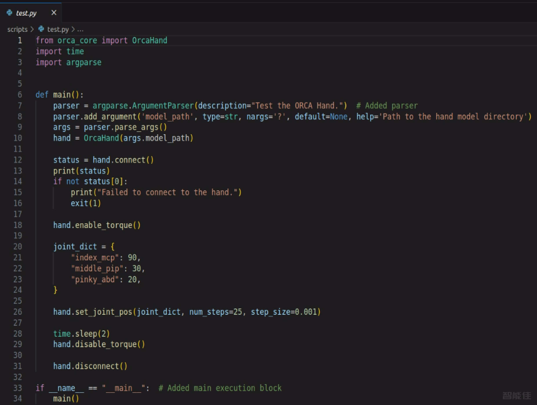 ORCA v1 Hand灵巧手使用说明_智能佳机器人知识社区